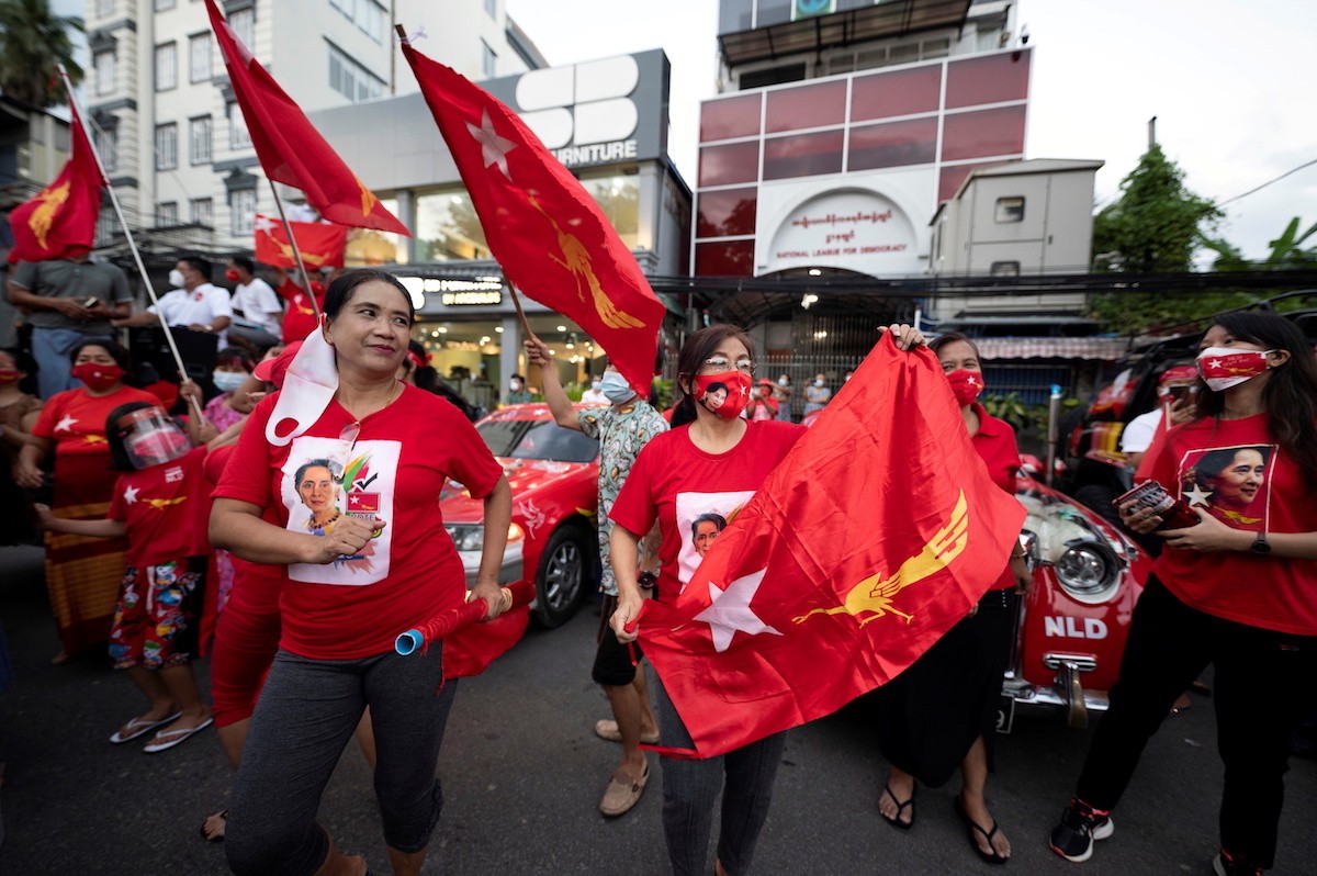 Aung San Suu Kyi’s ruling party claims resounding victory in Myanmar's ...