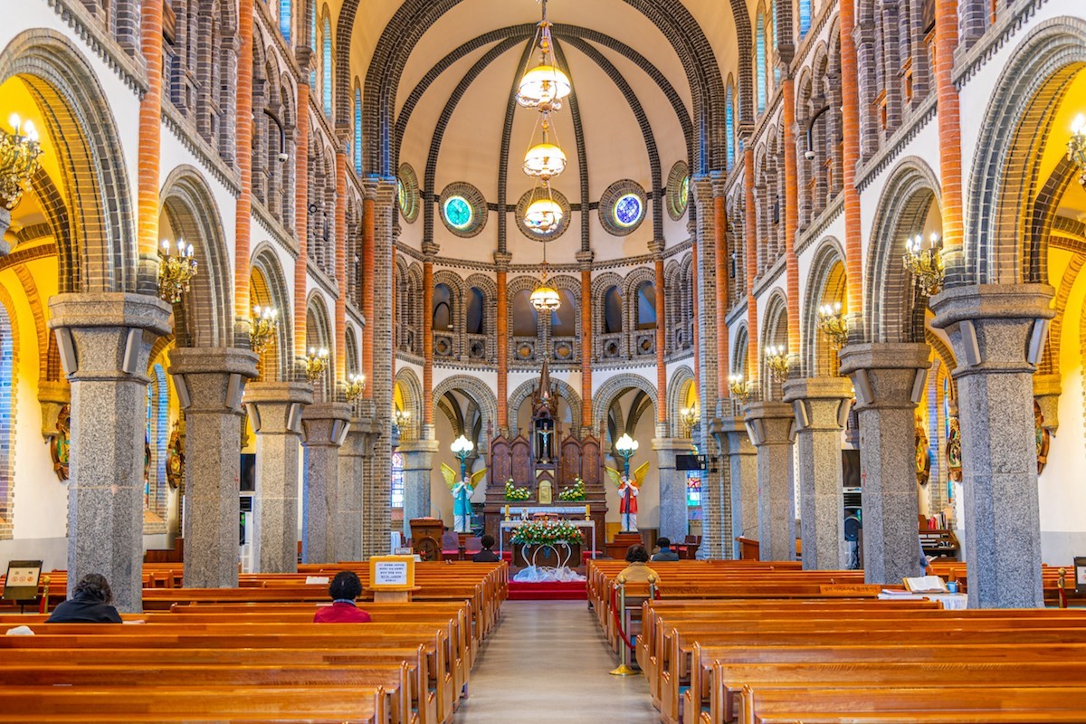 South Korea Catholic Church Catholic Church In South Korea Stock Image