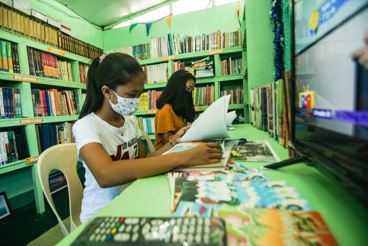 Photos: Community sets up 'learning hub' in central Philippine village ...