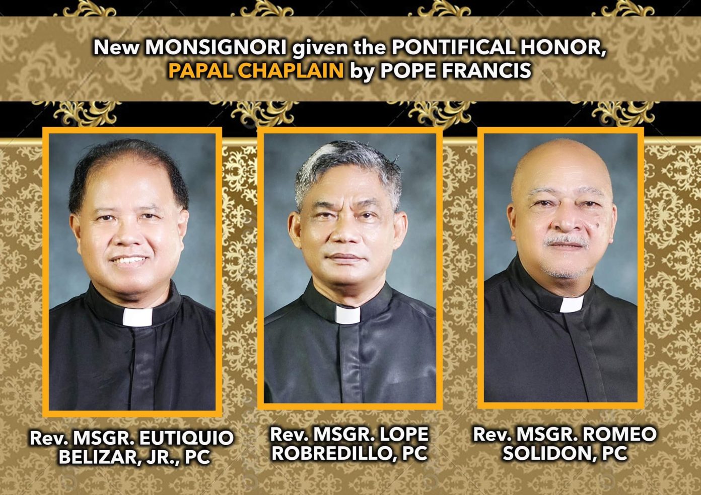 Pope Francis appoints 3 priests from central Philippines as ‘papal ...