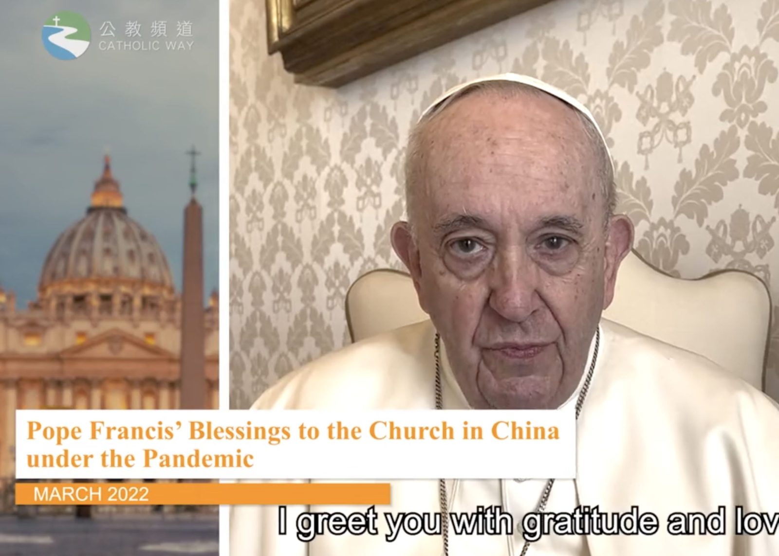 Pope’s recorded video messages for Catholics in Hong Kong, China go ...