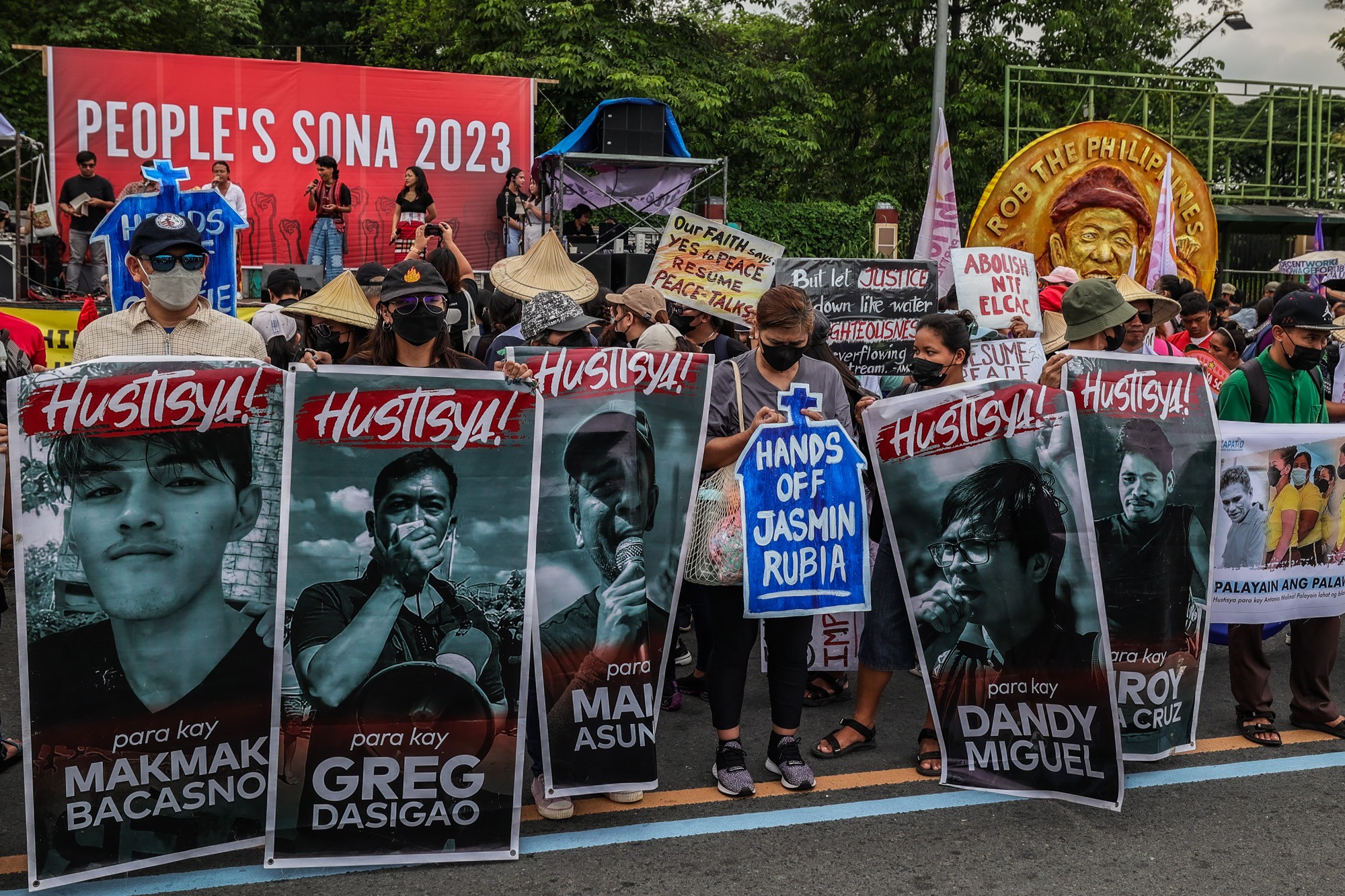 IN PHOTOS: Protest greets Marcos Jr.'s 2nd State of the Nation Address ...