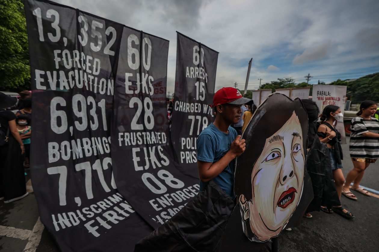 IN PHOTOS: Protest greets Marcos Jr.'s 2nd State of the Nation Address ...
