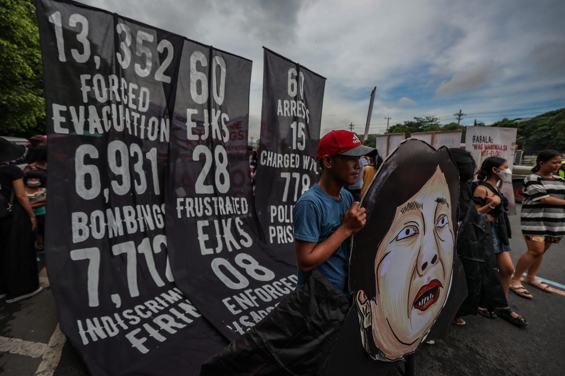 IN PHOTOS: Protest greets Marcos Jr.'s 2nd State of the Nation Address ...