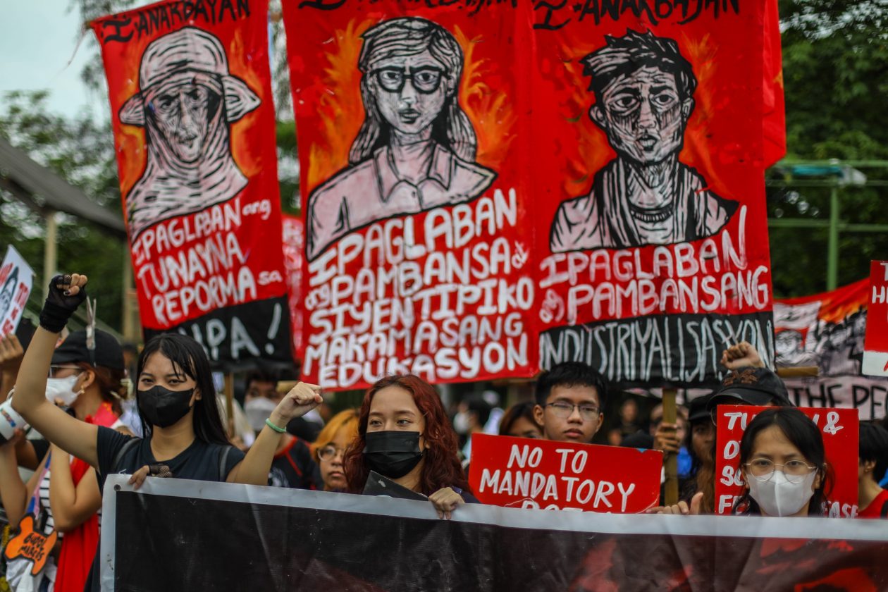 IN PHOTOS: Protest greets Marcos Jr.'s 2nd State of the Nation Address ...