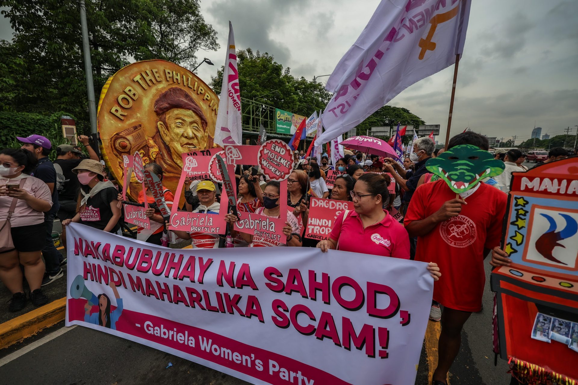 IN PHOTOS: Protest greets Marcos Jr.'s 2nd State of the Nation Address ...
