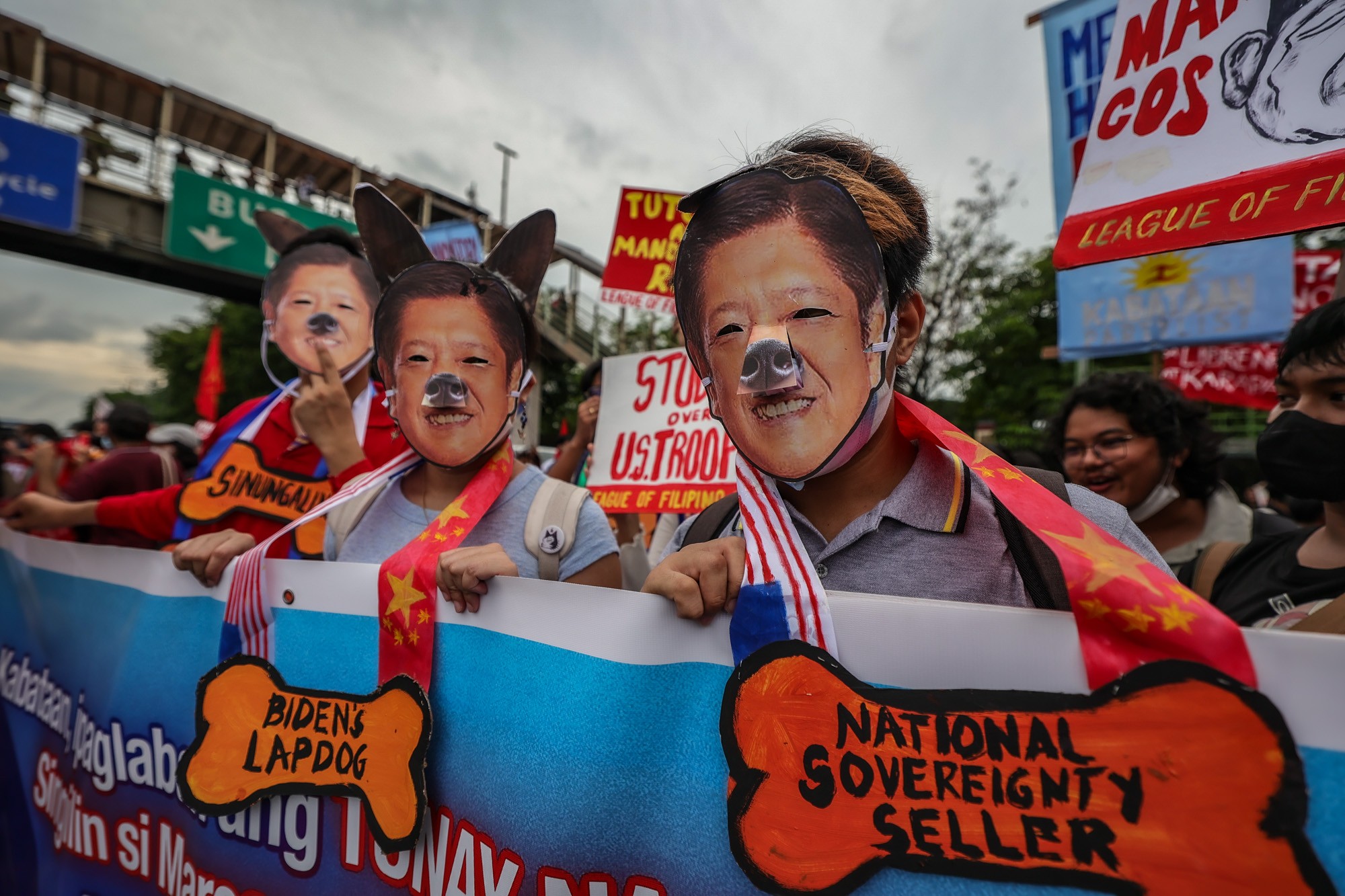 IN PHOTOS: Protest greets Marcos Jr.'s 2nd State of the Nation Address ...