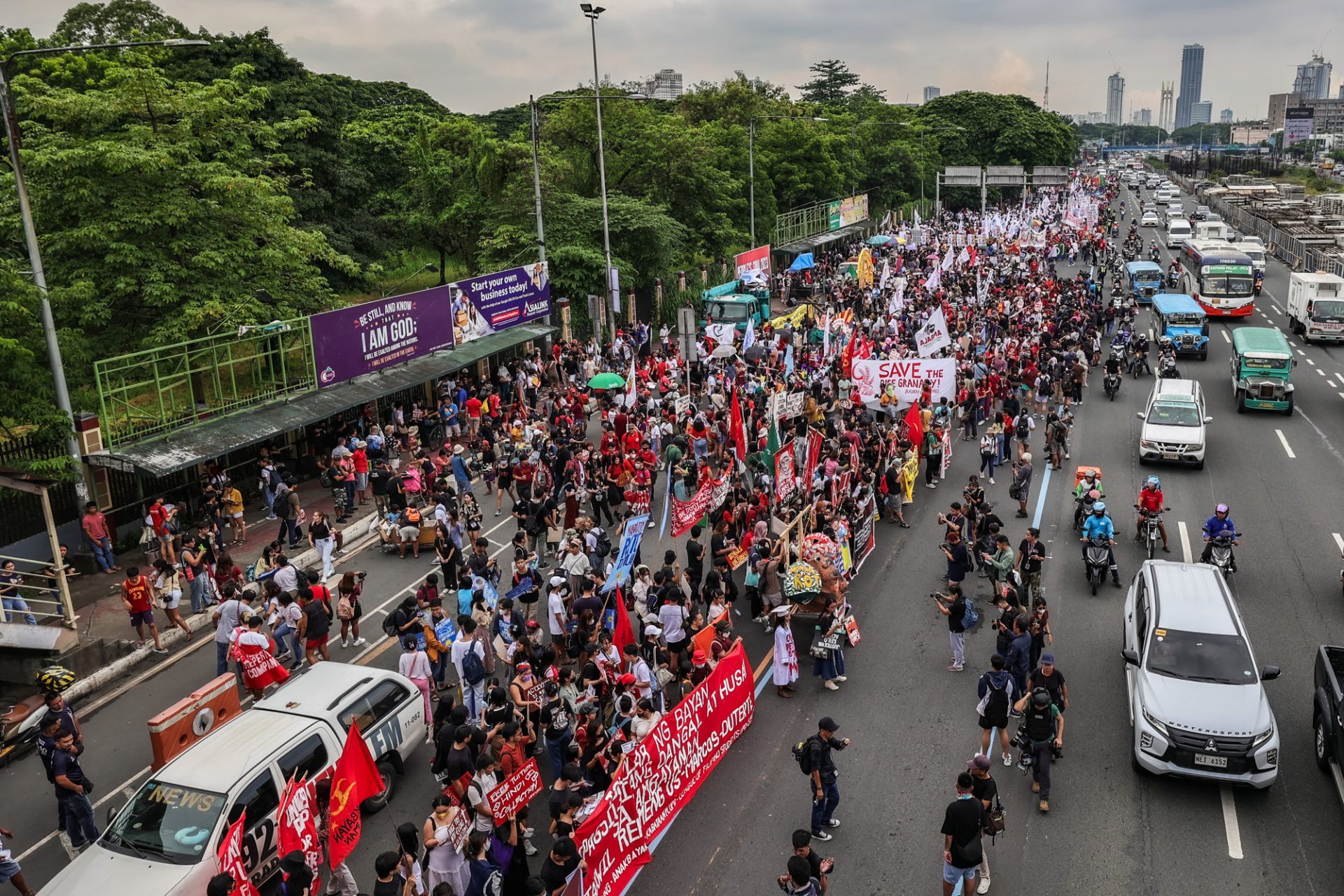 IN PHOTOS: Protest greets Marcos Jr.'s 2nd State of the Nation Address ...