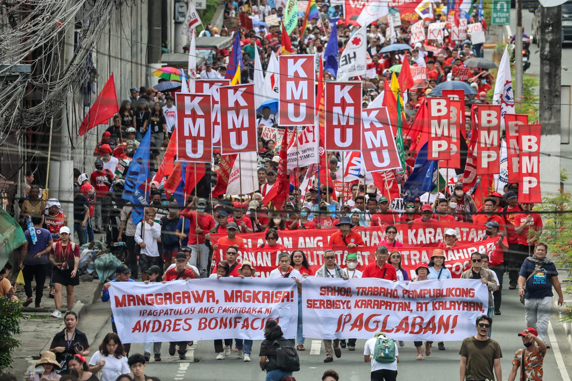 IN PHOTOS: Labor groups mark Bonifacio Day with demands for rights and ...