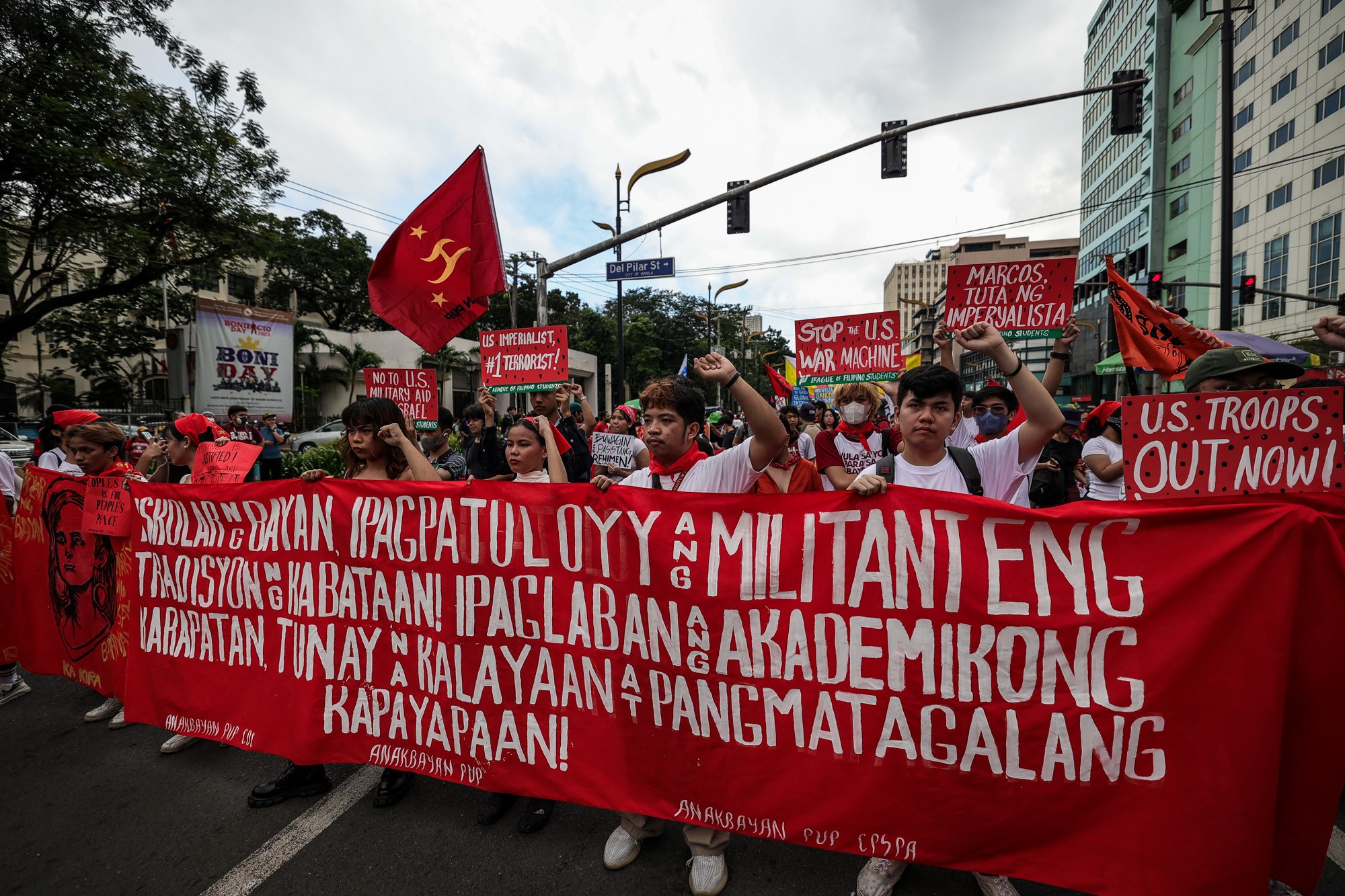 IN PHOTOS: Labor groups mark Bonifacio Day with demands for rights and ...