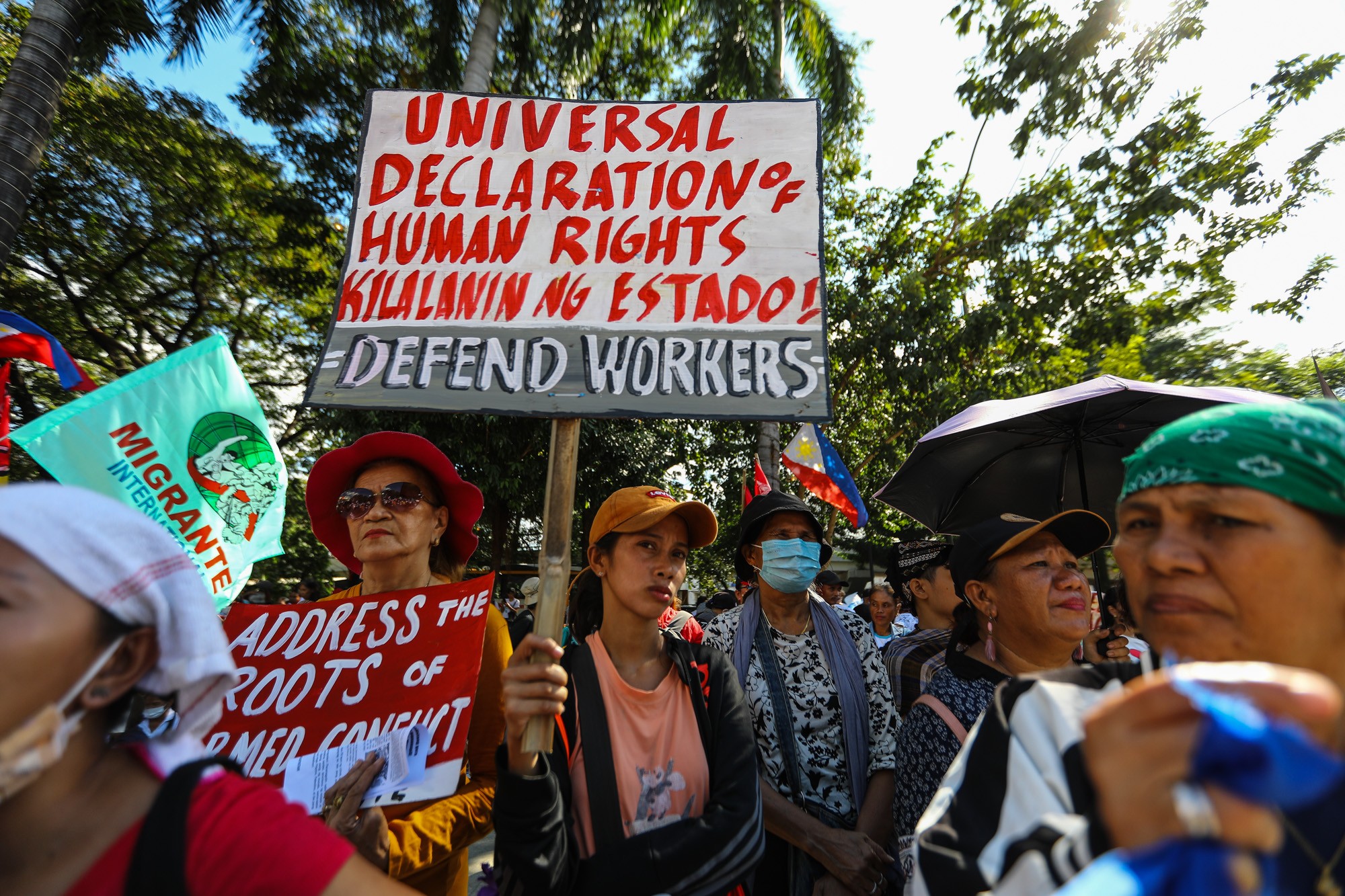 IN PHOTOS: Activists decry government abuses, global injustices on 75th ...