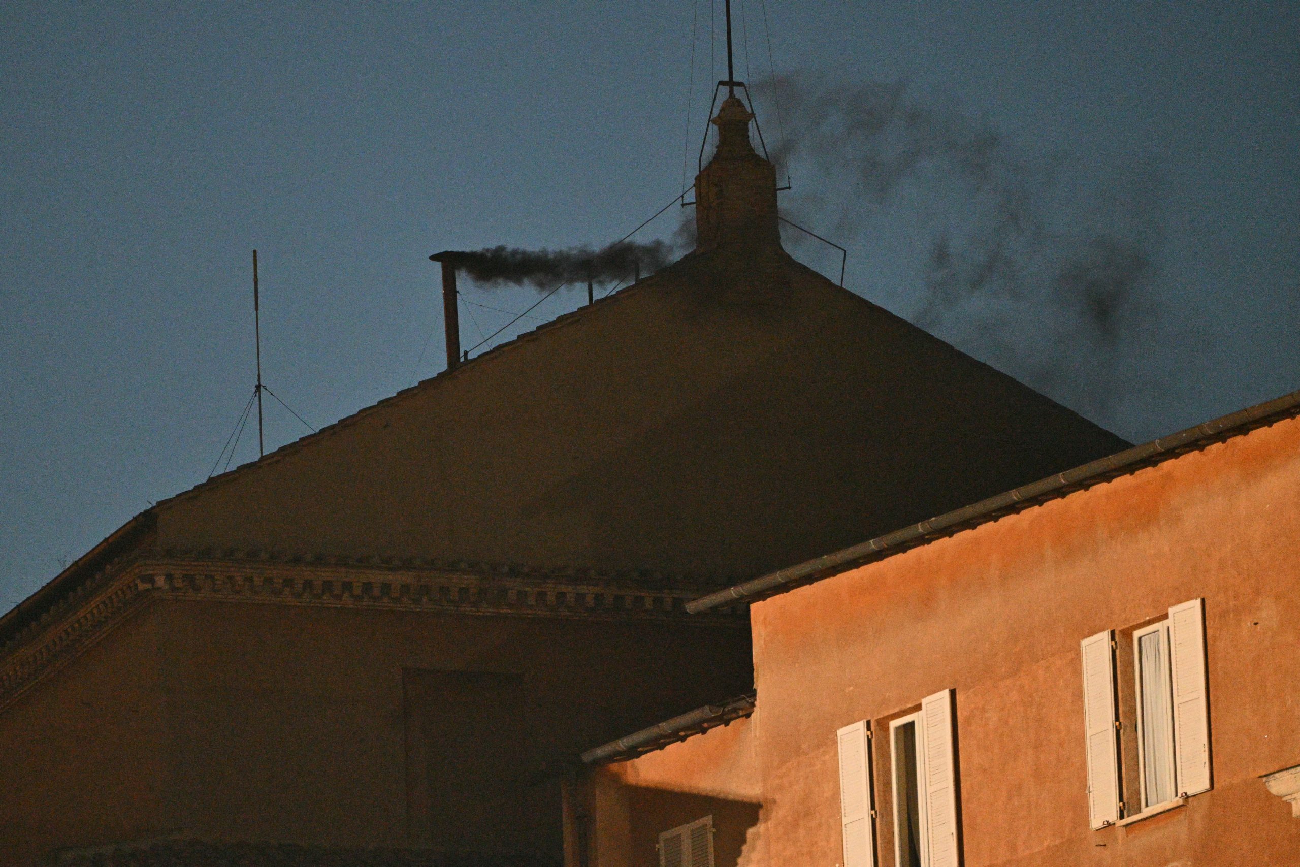 Black smoke rises: Catholic Church still without new pontiff | Catholic ...